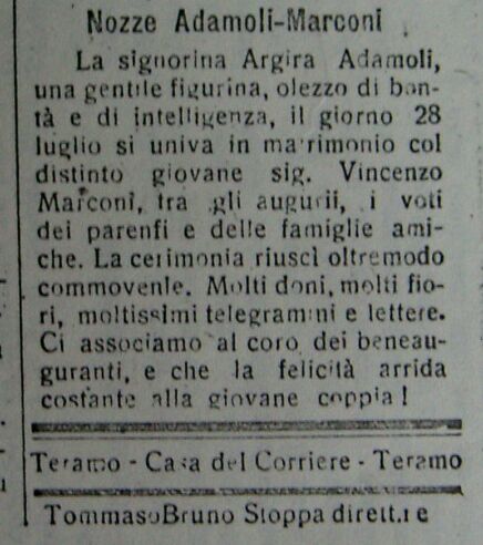 FAMIGLIE ADAMOLI: storia, personaggi, vicende"